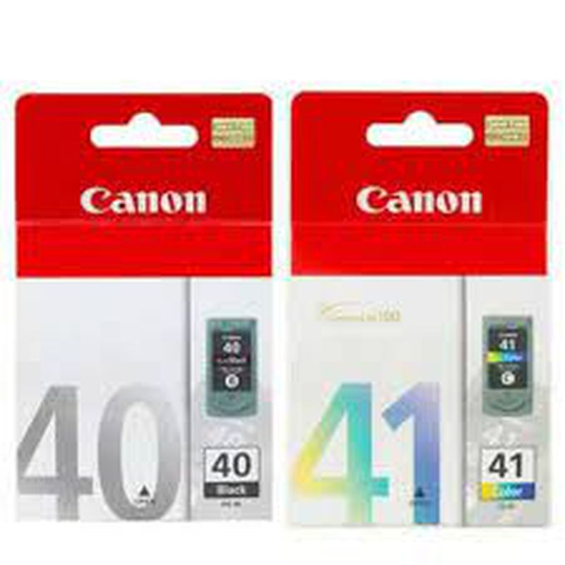 Canon Cartridge Printer InkJet PG-40 Black dan CL-41 Color Original - Set