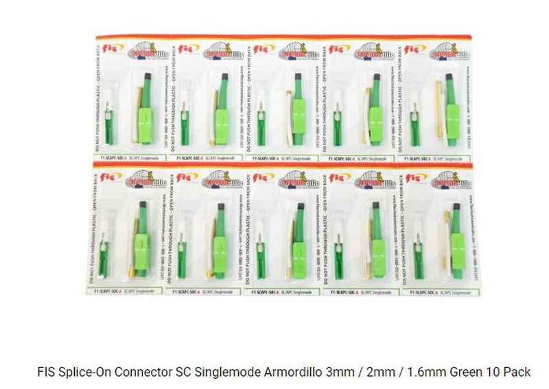 SC/APC SM Splice-On Connector 3/2mm