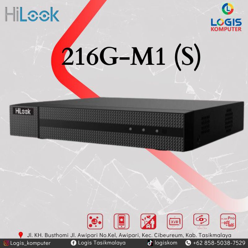 XVR CCTV 216G-M1 Hilook 16CHANEL 2MP + AUDIO Termurah