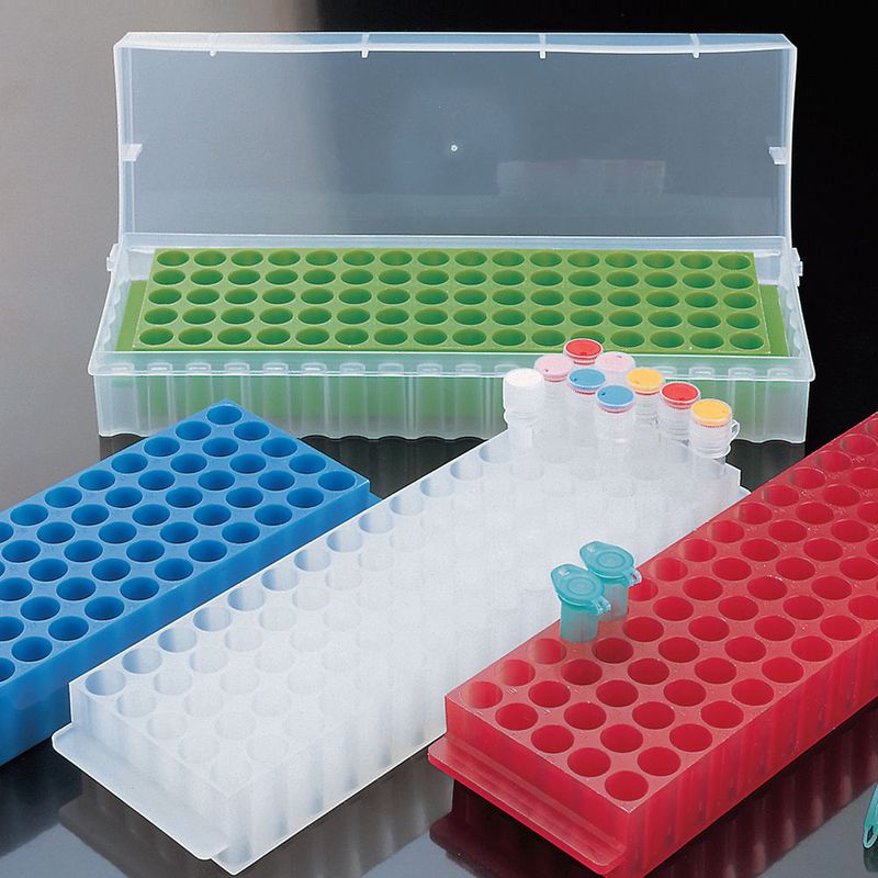 Microtube Rack Deltalab 80 well racks , Autoclavable / Freezer -80ºC ...