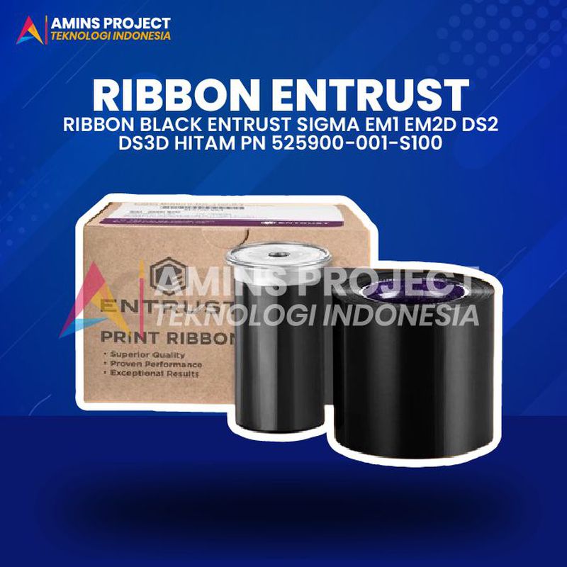 RIBBON BLACK ENTRUST SIGMA EM1 EM2D DS2 DS3D HITAM PN 525900-001-S100