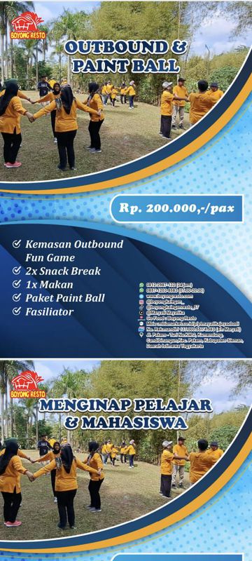Paket Outbond makan dan cofebreak