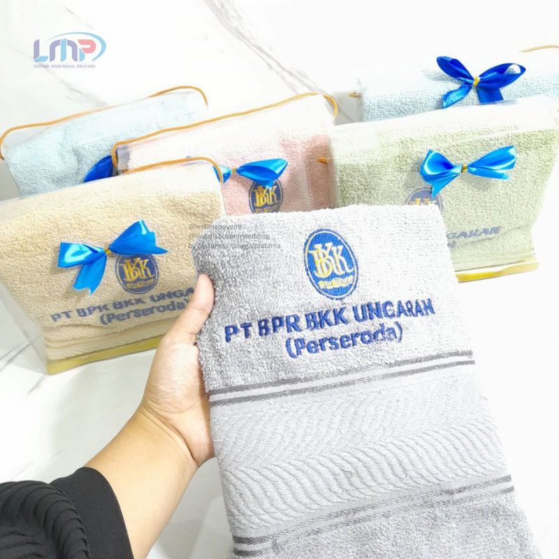 Merchandise Souvenir Handuk Custom Handuk (HD-05) - Biru Muda