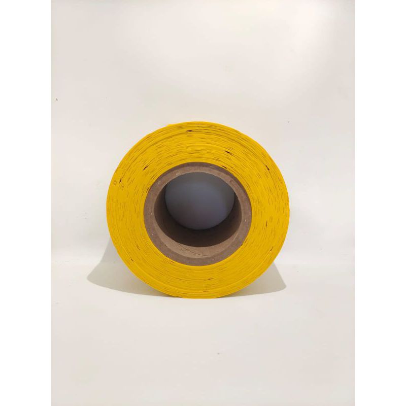 LABEL BARCODE PVC KUNING STANDARD KEMENTRIAN KEHUTANAN