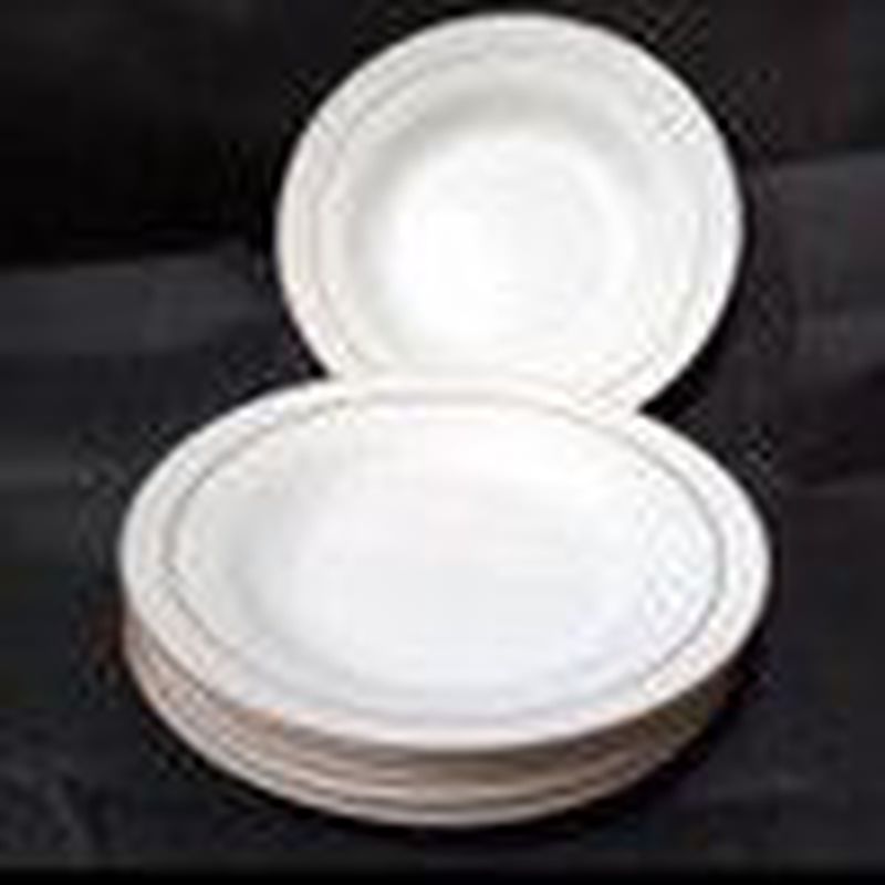 Piring cekung lis emas uk 23cm - 1 Pcs