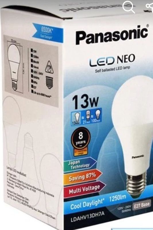 Lampu LED 13 Watt Cool Daylight Panasonic