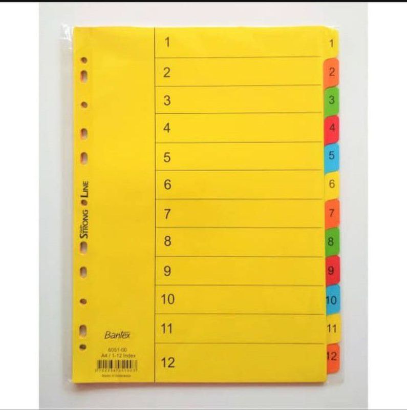 Pembatas Kertas 12 Warna Bantex