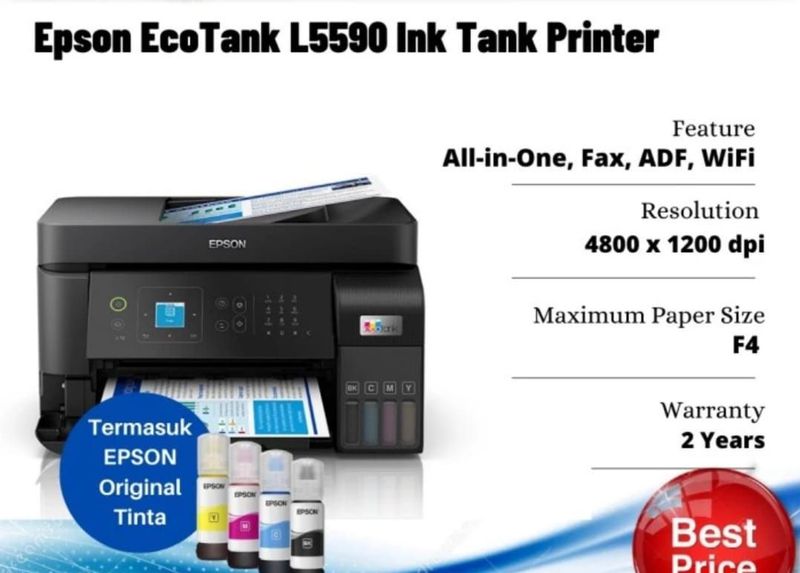 PRINTER EPSON ECOTANK L5590 INK TANK PRINTER