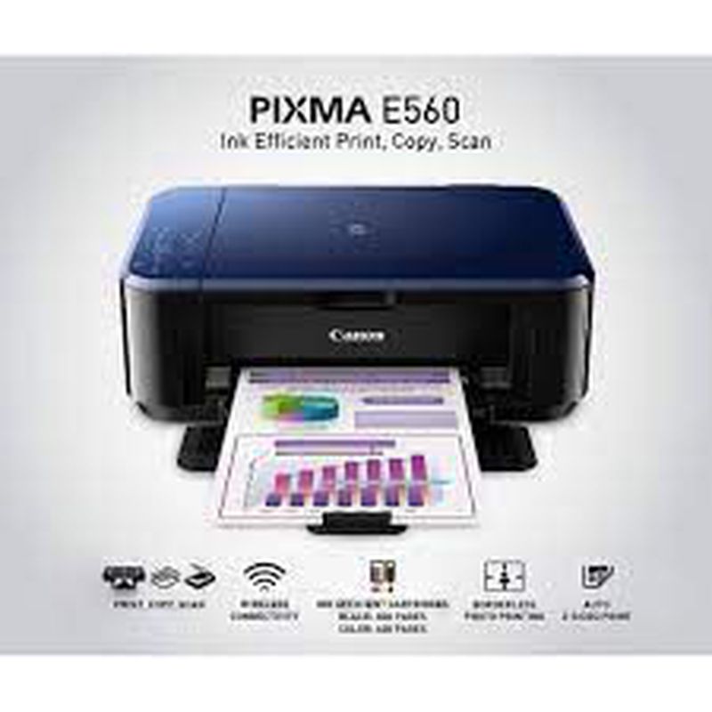 Canon Printer InkJet E560 - Hitam