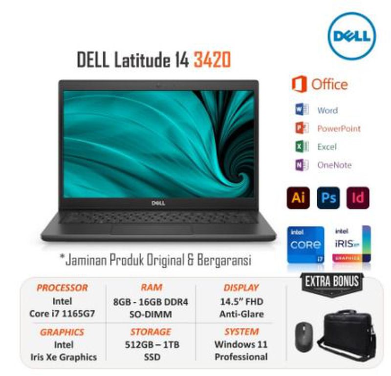 LAPTOP INTEL CORE I7-1165G7 DELL LATITUDE 14 3420