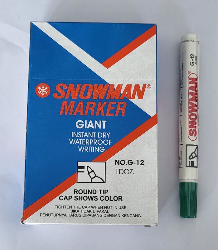SPIDOL SNOWMAN MARKER G-12 GREEN