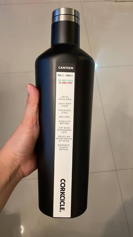 Corkcicle Canteen 16oz Black Color Botol Minum