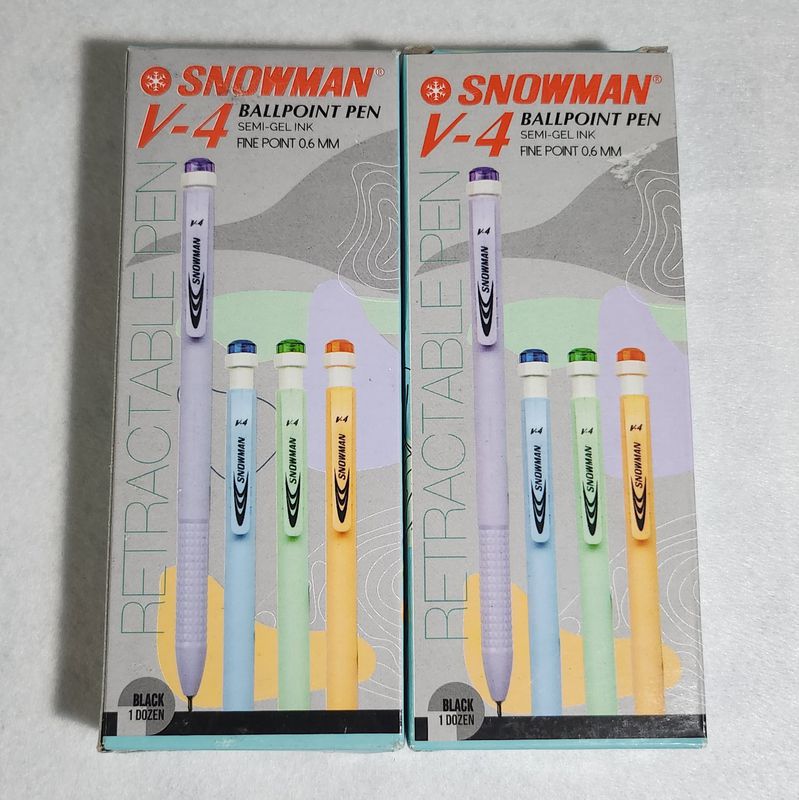 Ballpoint Pen Snowman v-4