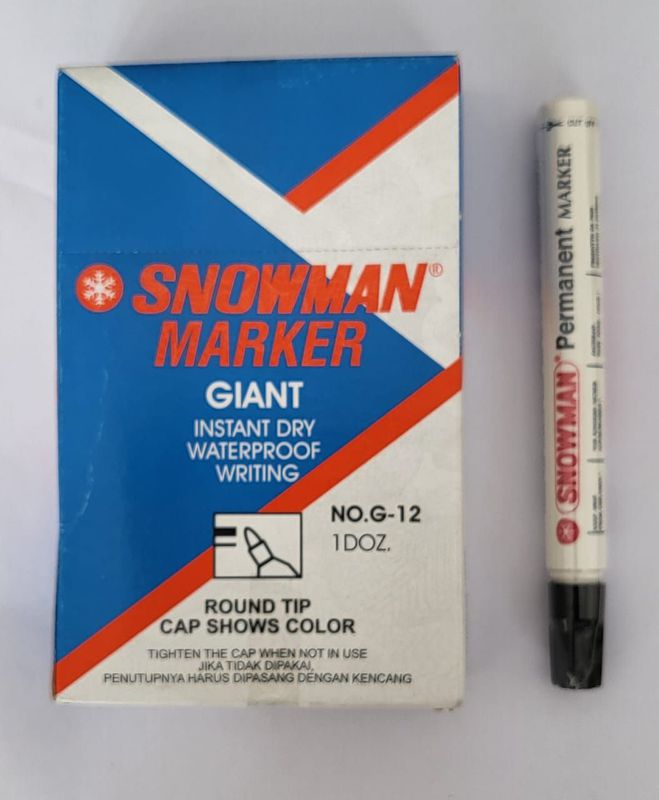 SPIDOL SNOWMAN MARKER G-12 BALCK