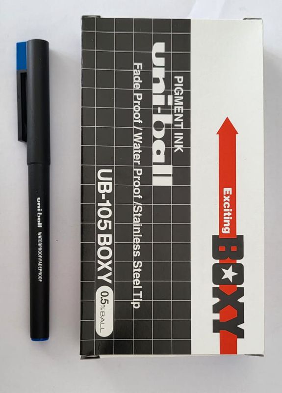 Bolpoin Boxy Uni-bal Blue UB-105 BXP