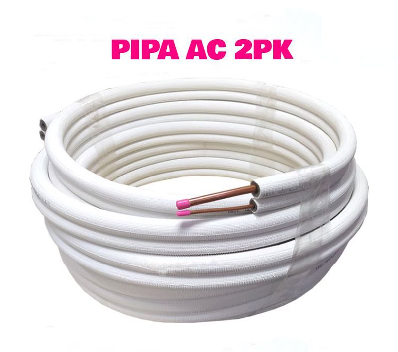 Jasa Pemasangan pipa AC 2pk + Pembungkus Pipa