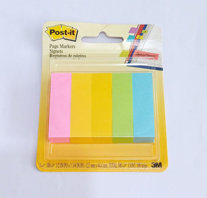 Post It Page Marker 3M 670-5AN / Post It 670-5AN 3M Size : 12.7 mm x 44 ...
