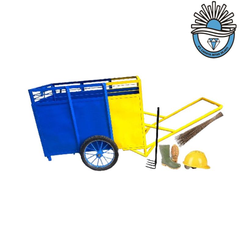Gerobak Sampah Galvanis (160 x 80 x 100 cm)
