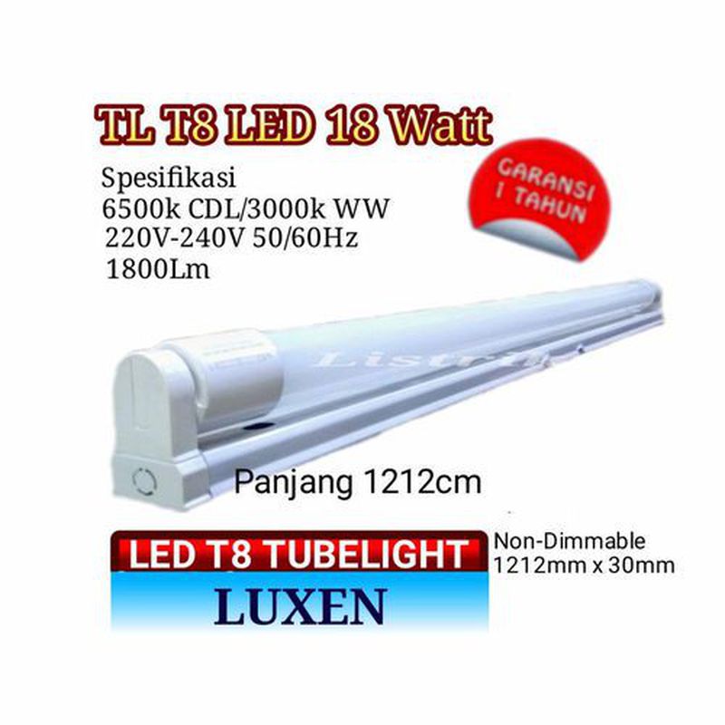 Lampu TL T8 LED - 18 Watt
