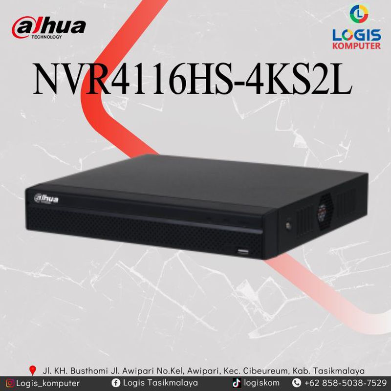 NVR Dahua NVR4116HS-4KS2/L 16 Channels