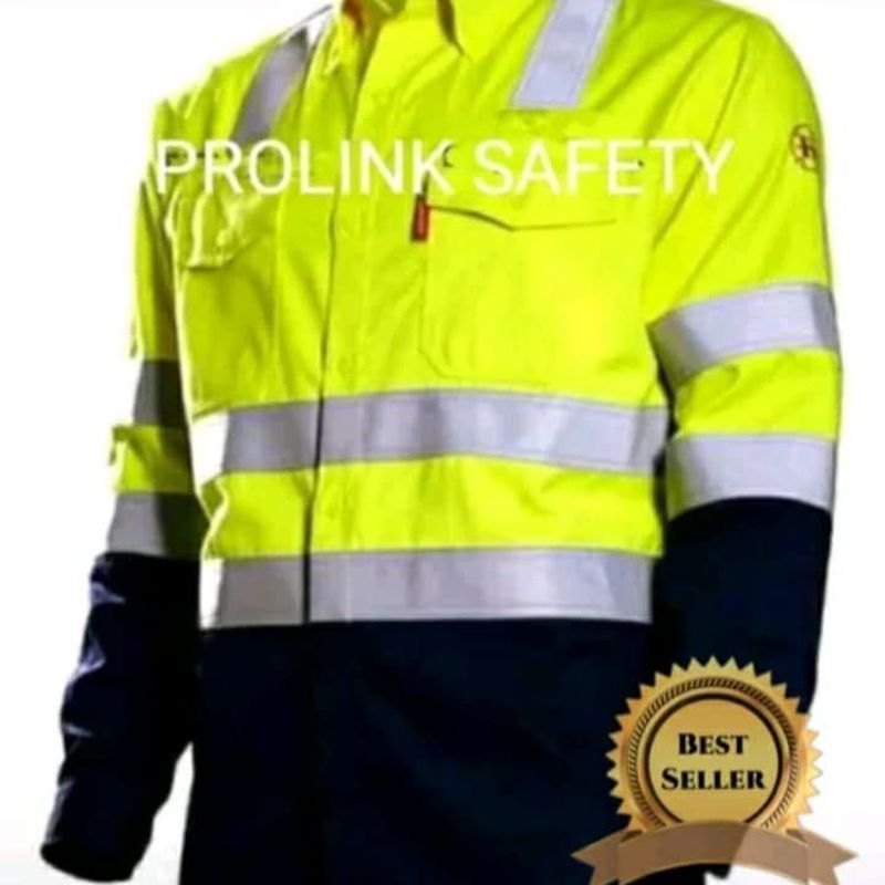 SERAGAM BAJU SAFETY MODEL TAMBANG STABILO DONGKER SCOTLIGHT DOBLE - XL