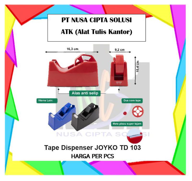 TAPE DISPENSER JOYKO TD 103 - 2 CORE