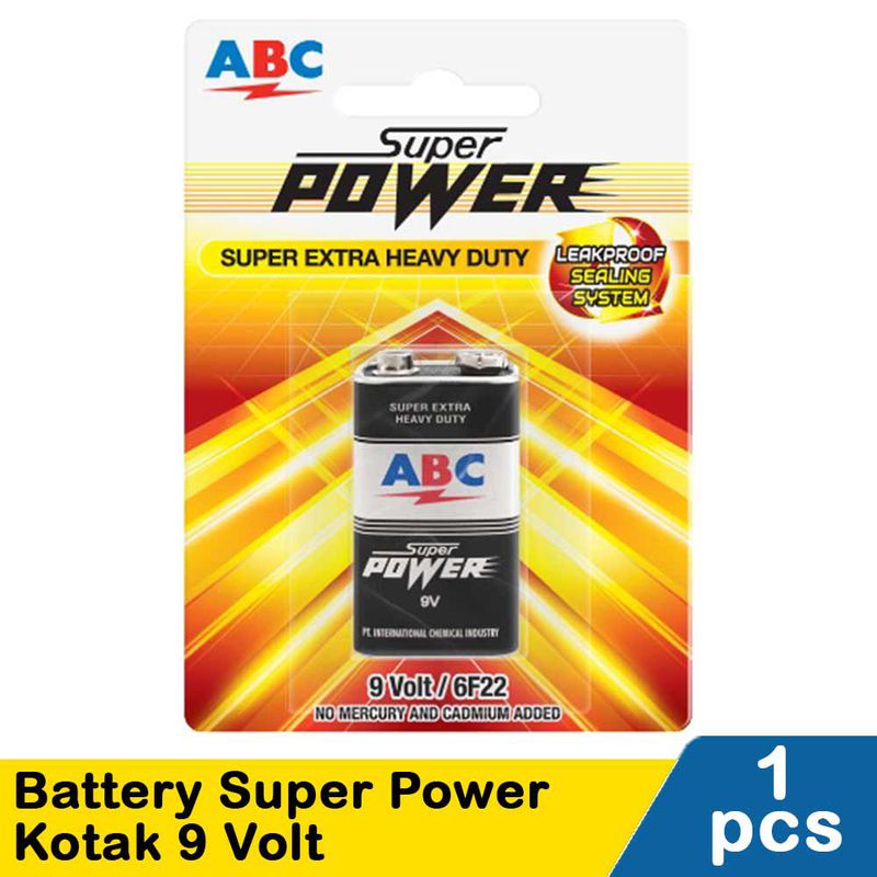 Abc baterai super power 9v