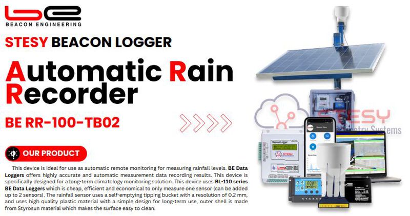STESY Beacon Logger Automatic Rain Recorder (ARR) Beacon RR-100-TB02