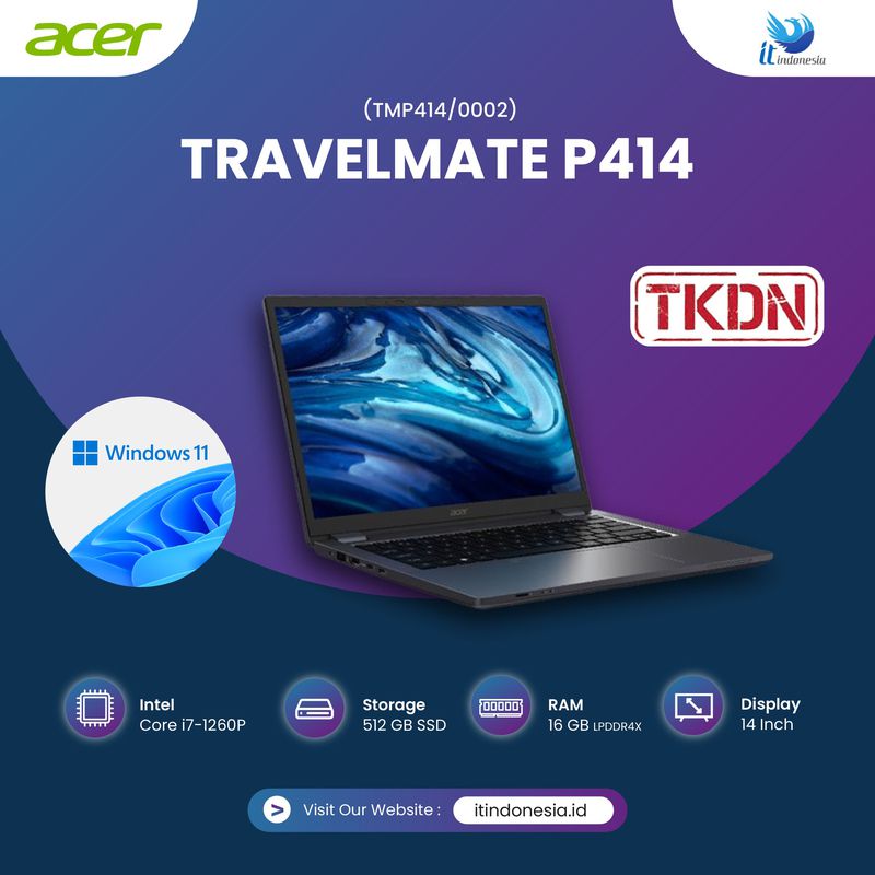 ACER ACER TRAVELMATE P414 CORE I7 (TMP414/0002)