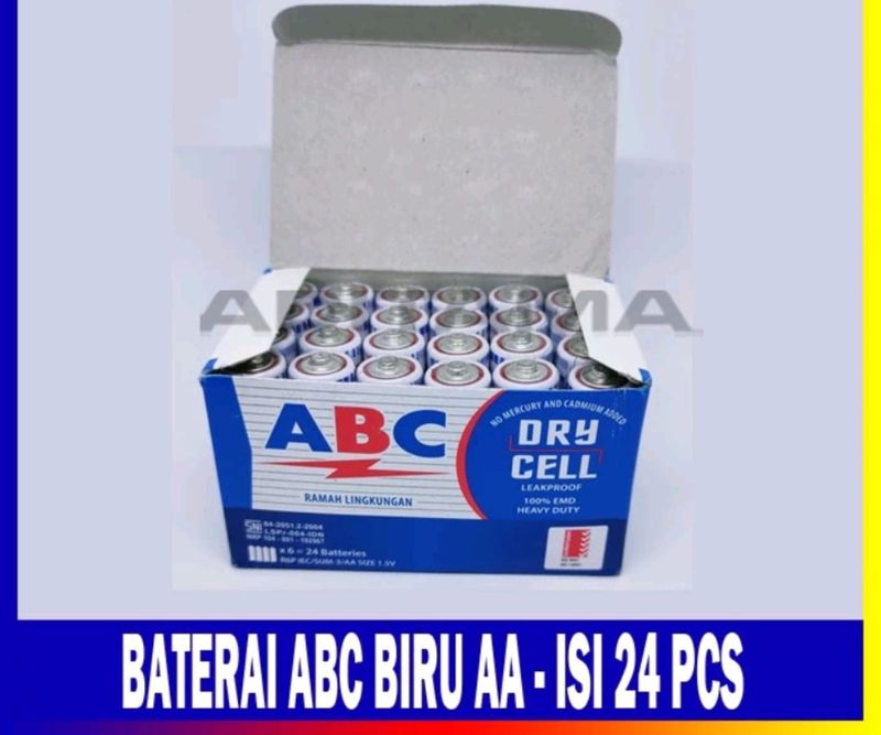 baterai AA (merk abc dry cell)