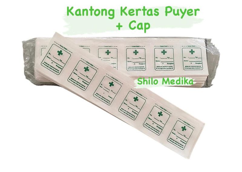 Kantong Kertas Puyer + Cap