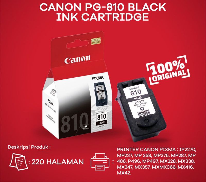 Cartridge Canon 810 Black Original