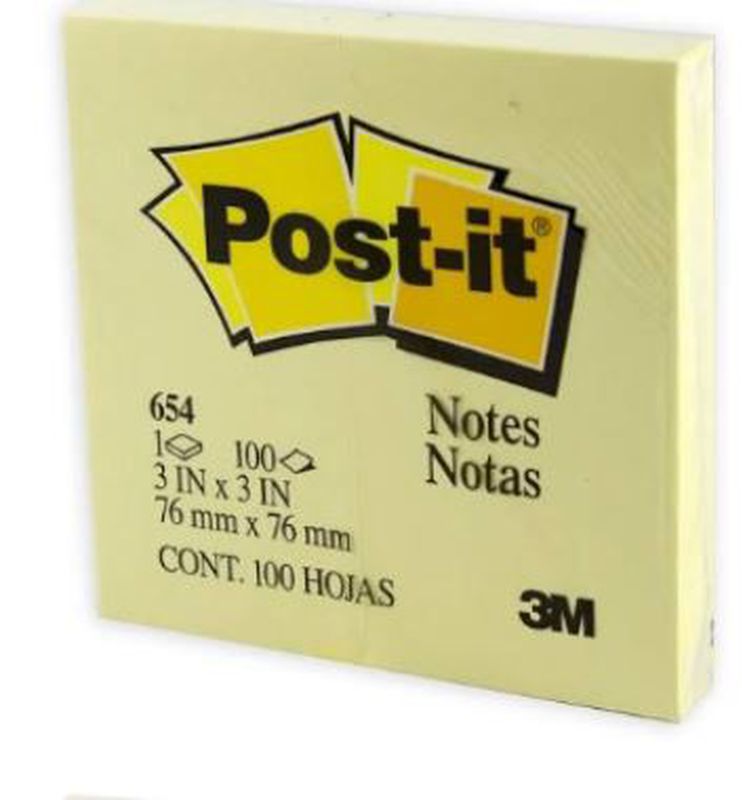 POST-IT POST IT 3M 654 KUNING