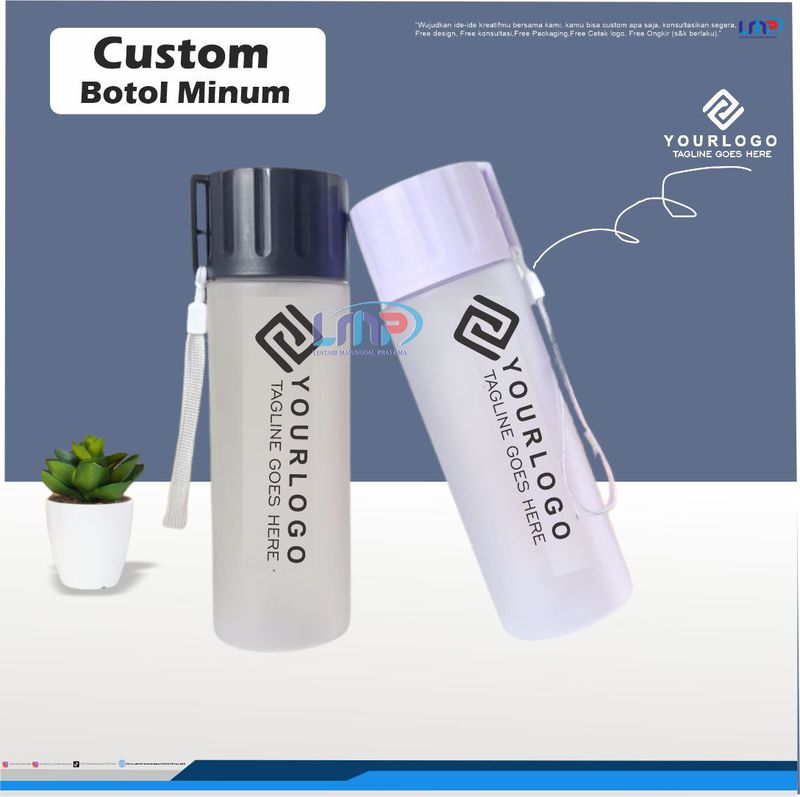 Merchandise Souvenir Custom Botol Minum - Silver