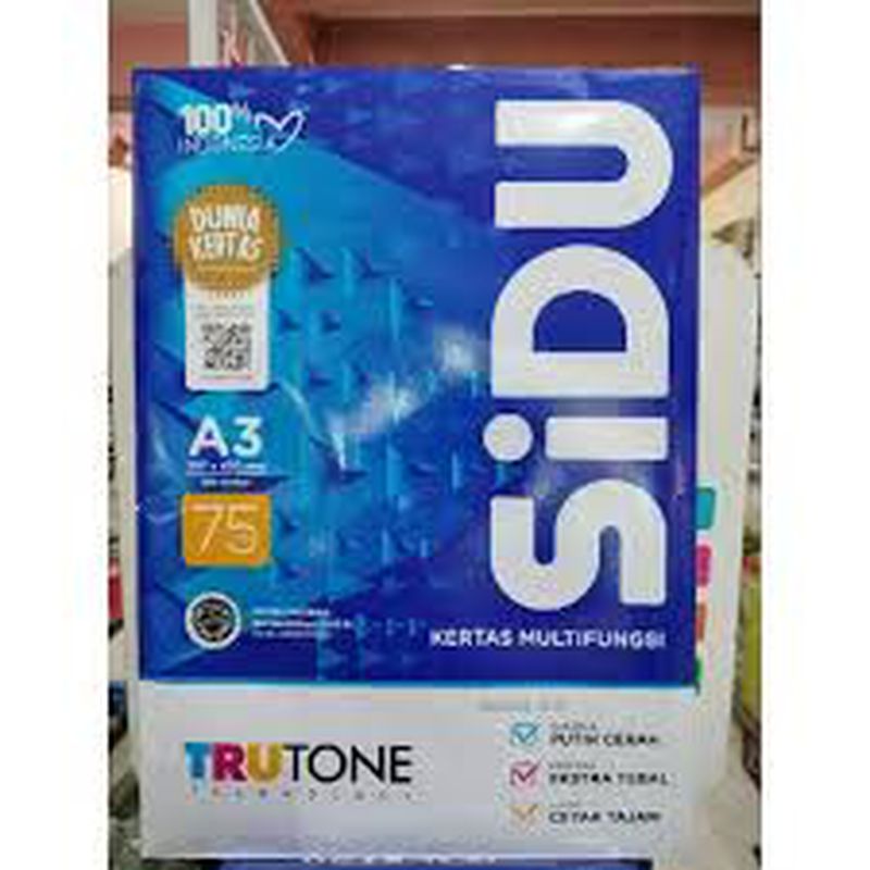 KERTAS HVS A3 75 SIDU