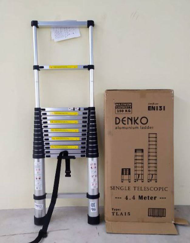 TANGGA ALUMUNIUM SINGLE TELESCOPIC LADDER 4,4 METER