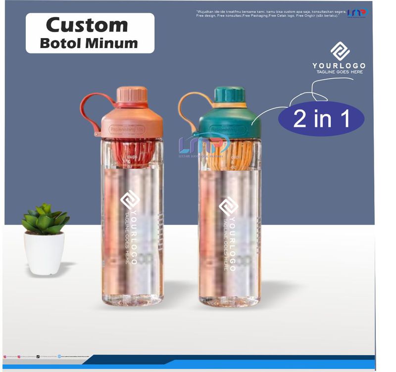 Merchandise Souvenir Custom Botol Minum - Pink