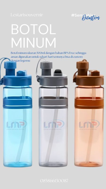 Merchandise Souvenir Custom Botol Minum - Kuning Tua