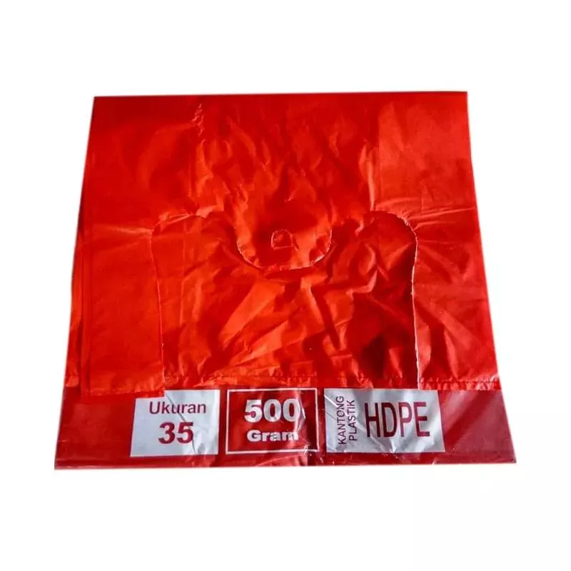 Plastik merah gemilang