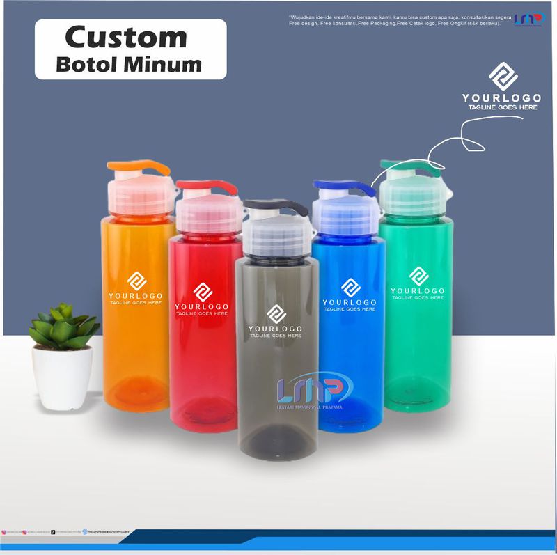 Merchandise Souvenir Custom Botol Minum - Navy