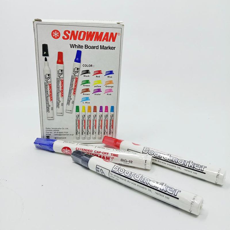 SNOWMAN White Board Marker - Biru