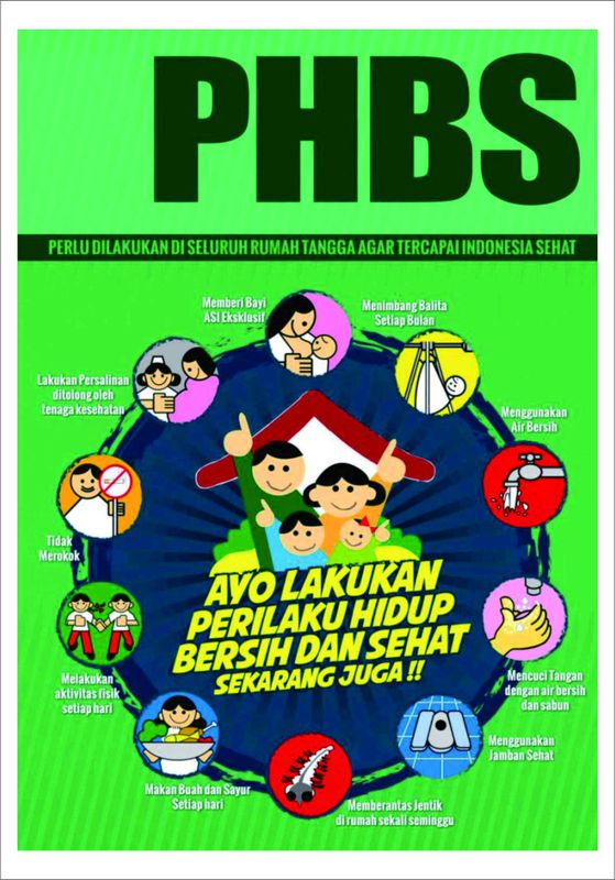 Brosur/poster PHBS Institusi, Puskesmas Pakem