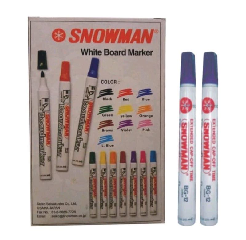 SPIDOL BESAR Snowman 1Lusin (12 buah)