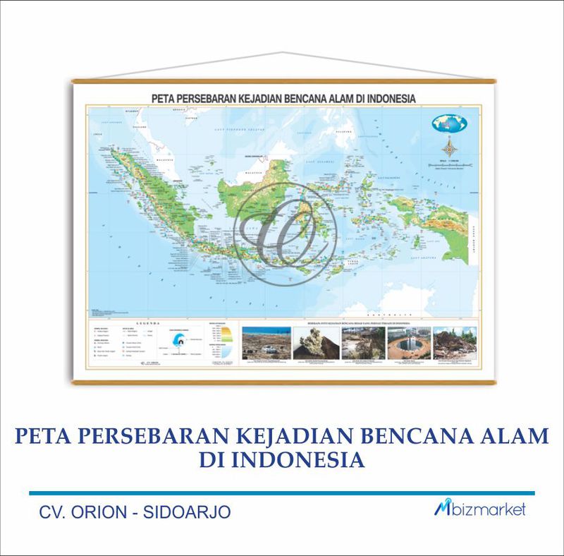 Peta Persebaran Kejadian Bencana Alam di Indonesia