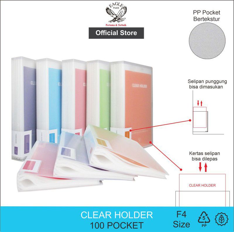 EAGLE Clear Holder F4 Isi 100 Pocket