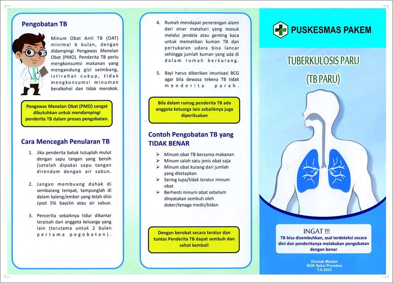 Leaflet (TB Paru), Puskesmas Pakem
