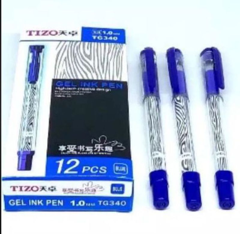 Polpen Gel Tizo original 1 Lusin (Biru)