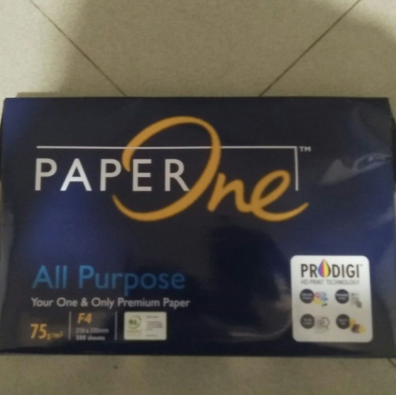 Kertas HVS Folio : Uk. F4 (21,5x33 cm) 80 g 500 Lembar