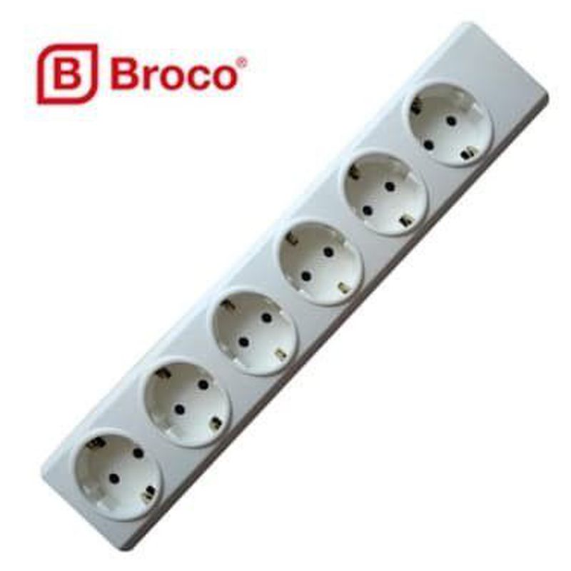 Stop Kontak Broco 6 Lubang