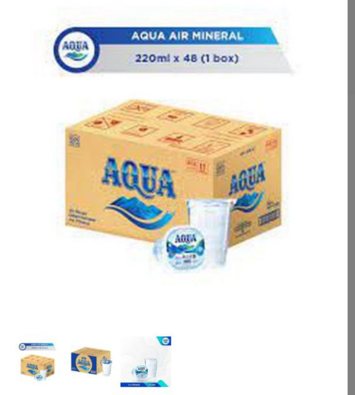 Air Mineral Gelas 240 ML (Aqua)